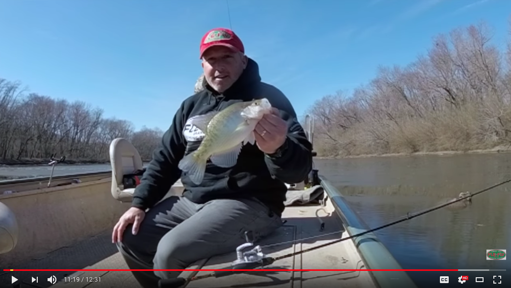 How to Dead Stick Crappie in an ice covered river! - Fle-Fly Tackle